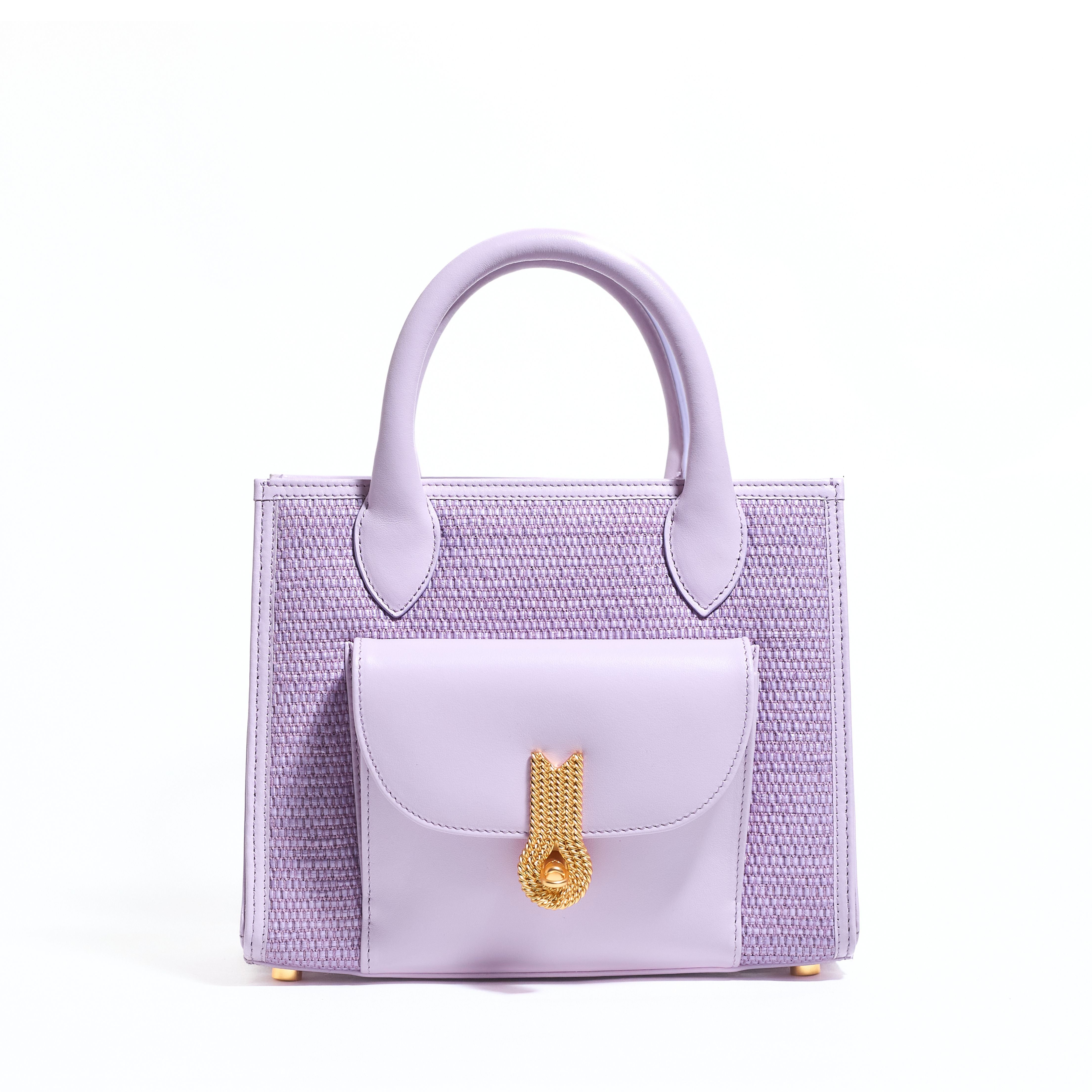 QUEEN TOTE MINI LILAC STRAW – Amato Daniele Shop
